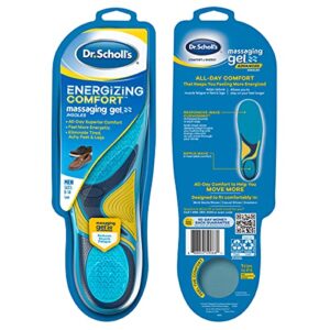 Dr. Scholl’s Comfort and Energy Massaging Gel Insoles, Men’s Size 8-14, 1 Pair