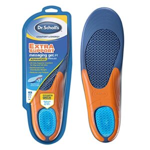 dr. scholl’s extra support insoles superior shock absorption and reinforced arch support for big & tall men to reduce muscle fatigue so you can stay on your feet longer (for men’s 8-14)