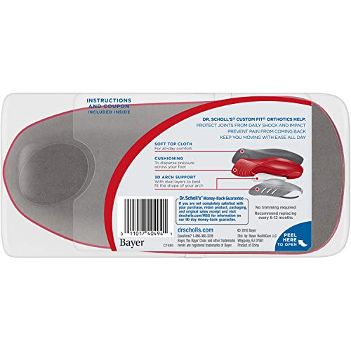 Dr. Scholl's Custom Fit Orthotic Inserts, CF 440, Red