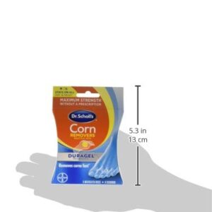 Dr. Scholl's Corn Remover With Duragel Technology, Removes Corns Fast And Provides Cushioning Protection Against Shoe Pressure And Friction For All-Day Pain Relief (Packaging May Vary), 6 Count