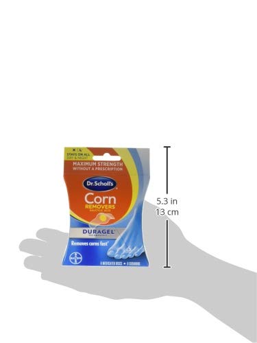 Dr. Scholl's Corn Remover With Duragel Technology, Removes Corns Fast And Provides Cushioning Protection Against Shoe Pressure And Friction For All-Day Pain Relief (Packaging May Vary), 6 Count