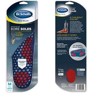 Dr. Scholl's SORE SOLES Pain Relief Orthotics (for Men's 8-14, also available for Women's 6-10), 1 Pair