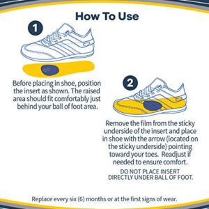 Dr. Scholl's BALL OF FOOT Pain Relief Orthotics (One Size) // Clinically Proven Immediate and All-Day Relief of Ball-of-Foot Pain by Lifting and Reducing Pressure on Metatarsal Bones