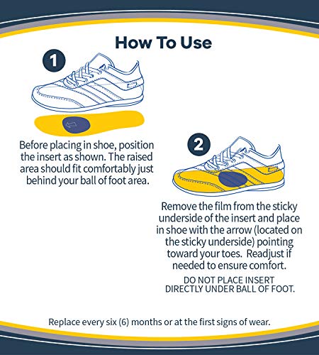 Dr. Scholl's BALL OF FOOT Pain Relief Orthotics (One Size) // Clinically Proven Immediate and All-Day Relief of Ball-of-Foot Pain by Lifting and Reducing Pressure on Metatarsal Bones