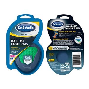 Dr. Scholl's BALL OF FOOT Pain Relief Orthotics (One Size) // Clinically Proven Immediate and All-Day Relief of Ball-of-Foot Pain by Lifting and Reducing Pressure on Metatarsal Bones