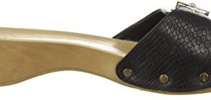 Dr. Scholl's Shoes Women's Classic Slide Sandal, Black Snake Print, 8 M US