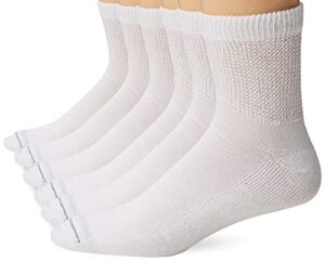 dr. scholl’s men’s diabetes & circulator sock, white, 7 12 us