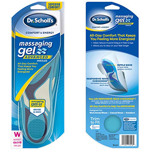 Dr Scholl's Massaging Gel Advanced Insoles (women's 6-10), 2 Pairs (Packaging may vary)