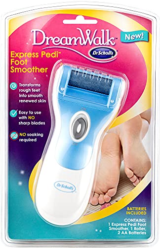 Scholls Dr. Scholl’s Electric Foot Callus Remover - DreamWalk Express Pedi Foot Smoother - Callus Remover for Feet - Foot Grinder Shaver - Pedicure Tools, 1 Count (Pack of 1)