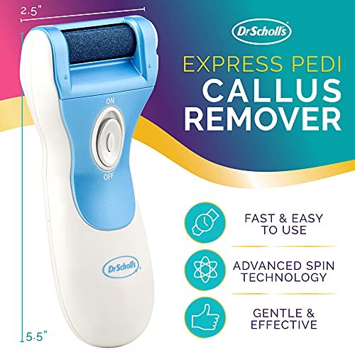 Scholls Dr. Scholl’s Electric Foot Callus Remover - DreamWalk Express Pedi Foot Smoother - Callus Remover for Feet - Foot Grinder Shaver - Pedicure Tools, 1 Count (Pack of 1)