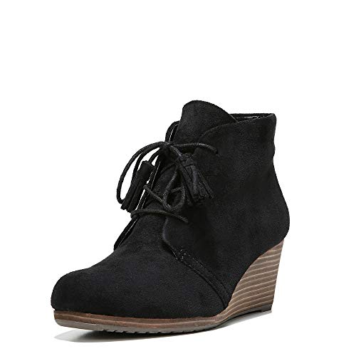 Dr. Scholl's Shoes Women's Dakota Boot, Black Microfiber Suede, 8 M US