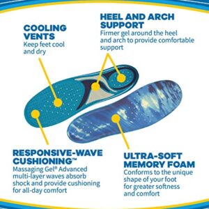 Dr. Scholl's Comfort and Energy Memory Fit Insoles for Men, 1 Pair, Size 8-14