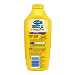 Dr. Scholl's Odor-Fighting X Foot Powder, Yellow, 6.25 Ounce (Pack of 3)