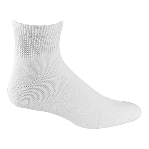 Dr. Scholl's womens Diabetes & Circulator - 4 6 Pair Packs Casual Sock, White, 6.5-12 US