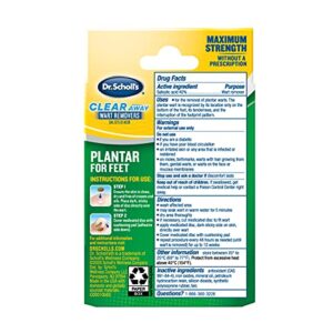 Dr. Scholl’s Clear Away Plantar Wart Remover for Feet, 24 Medicated Discs & 24 Cushioning Pads // Maximum Strength Without A Prescription