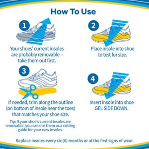 Dr. Scholl's ULTRA THIN Insoles // Massaging Gel Insoles 30% Thinner in the Toe for Comfort in Dress Shoes (for Men's 8-13, also available for Women's 6-10)