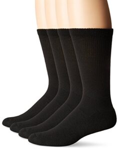 dr. scholl’s men’s diabetes & circulator casual sock, black, 7 12 us