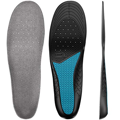 Dr. Scholl’s Sport Insoles Superior Shock Absorption and Arch Support (for Men's 8-4, Also Available for Women's 6-0), 1 Pair & Work Massaging Gel Advanced Insoles for Men Shoe Inserts