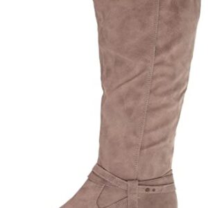 Dr. Scholl's Shoes Women's Liberate High Shaft Boots Knee, Taupe Fabric, 9.5