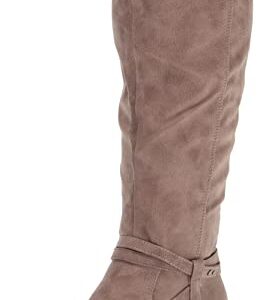 Dr. Scholl's Shoes Women's Liberate High Shaft Boots Knee, Taupe Fabric, 9.5