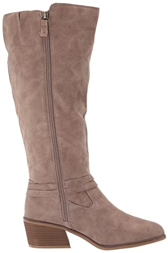 Dr. Scholl's Shoes Women's Liberate High Shaft Boots Knee, Taupe Fabric, 9.5