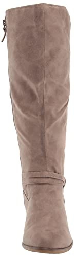 Dr. Scholl's Shoes Women's Liberate High Shaft Boots Knee, Taupe Fabric, 9.5