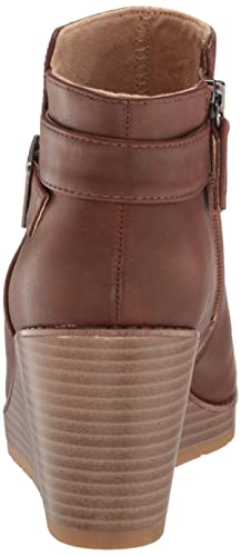 Dr. Scholl's Shoes Women's One Up Booties Ankle Boot, Copper Brown Synthetic, 8.5