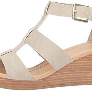 Dr. Scholl's Shoes womens Barton Wedge Sandal, Grey Snake, 8 US