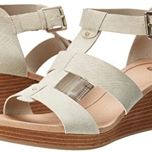 Dr. Scholl's Shoes womens Barton Wedge Sandal, Grey Snake, 8 US