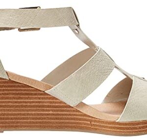 Dr. Scholl's Shoes womens Barton Wedge Sandal, Grey Snake, 8 US