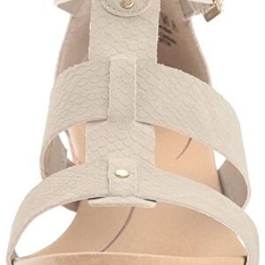 Dr. Scholl's Shoes womens Barton Wedge Sandal, Grey Snake, 8 US