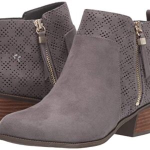 Dr. Scholl's Shoes womens Brianna Ankle Boot, Dark Shadow Grey Microfiber, 7.5 US