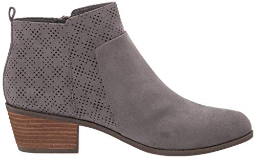 Dr. Scholl's Shoes womens Brianna Ankle Boot, Dark Shadow Grey Microfiber, 7.5 US