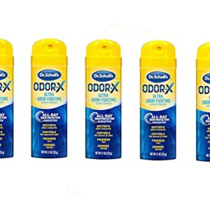 Dr. Scholl's Odor-X Odor Fighting Spray Powder 4.70 oz (Pack of 5)