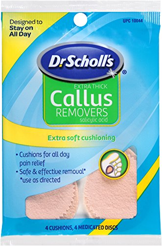 Dr. Scholl's Extra Thick Callus Removers 4 Cushions ea.(Packs of 6)