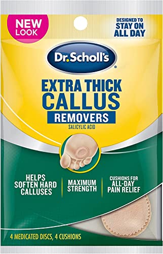 Dr. Scholl's Extra Thick Callus Removers 4 Cushions ea.(Packs of 2)