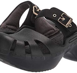 Dr. Scholl's Shoes Women's Dance On Clog, Black Snake, 8