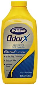 dr. scholl’s odor x all day deodorant powder-6.25 oz (packaging may vary)