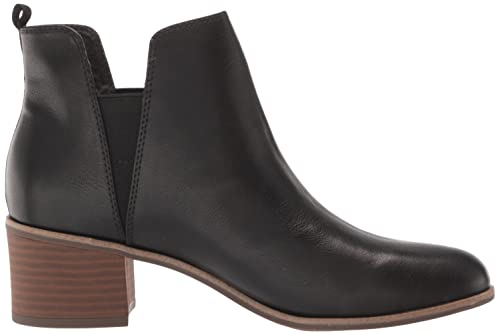 Dr. Scholl's Shoes Womens Teammate Slip On Chelsea Dress Ankle Boot, Black Smooth, 9 M US