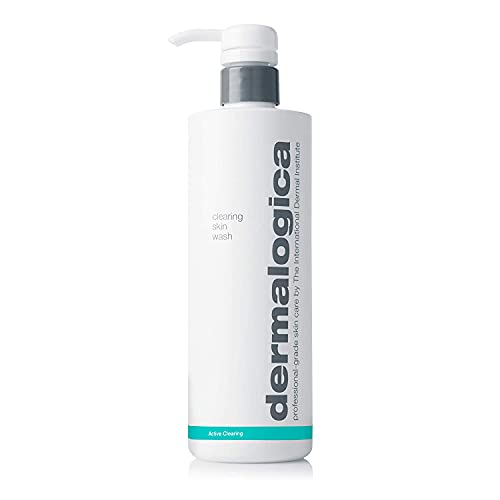 Dermalogica Clearing Skin Wash (16.9 Fl Oz) Anti-Aging Acne Face Wash - Natural Breakout Clearing Foam with Salicylic Acid and Tea Tree Oil