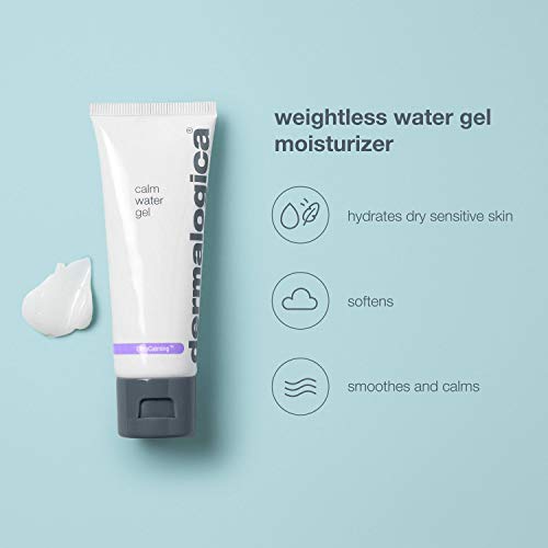 Dermalogica Calm Water Gel (1.7 Fl Oz) Weightless Face Moisturizer for Sensitive Skin - Help Support Healthy Moisture Balance with Lavender Essential Oil