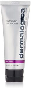 dermalogica multivitamin thermafoliant (2.5 fl oz) anti-aging face exfoliator scrub with salicylic acid and retinol – immediately reveal smoother and fresher skin