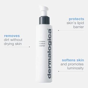 Dermalogica Intensive Moisture Cleanser (10 Fl Oz) Hydrating Face Wash for Dry Skin - Cleans Skin Leaving it Feeling Smoother, Softer, and More Luminous