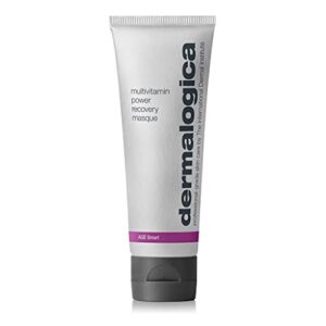 dermalogica multivitamin power recovery masque (2.5 fl oz) anti-aging face mask with vitamin c & lactic acid – restore and repair stressed, aging skin