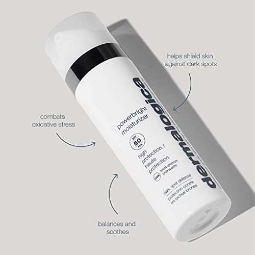 Dermalogica Powerbright Moisturizer SPF 50 Facial Sunscreen Shields Skin Against Dark Spots with Niacinamide & Hyaluronic Acid, 1.7 Fl Oz