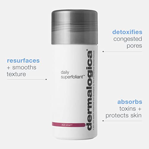 Dermalogica Daily Superfoliant (2 Oz) Deep Pore Face Scrub - Powder Exfoliator that Gently Smoothes and Brightens Skin Fighting Triggers Known To Accelerate Skin Aging