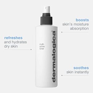 Dermalogica Multi-Active Toner Hydrating Facial Toner Spray - Help Condition Skin and Prepare For Moisture Absorption, 8.4 Fl Oz