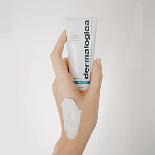 Dermalogica Sebum Clearing Masque (2.5 Fl Oz) - Anti-Aging Clay Face Mask with Salicylic Acid - Absorbs Excess Oils To Soothe and Refine Skin Texture