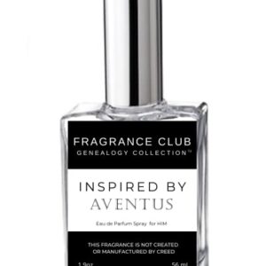 Fragrance Club Genealogy Collection Inspired by Aventus for Men, EDP 1.9 oz., Mens fragrance with Jasmine, Velvety Woods and Musk, A sensual scent that makes a great gift.