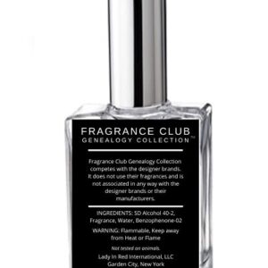 Fragrance Club Genealogy Collection Inspired by Aventus for Men, EDP 1.9 oz., Mens fragrance with Jasmine, Velvety Woods and Musk, A sensual scent that makes a great gift.